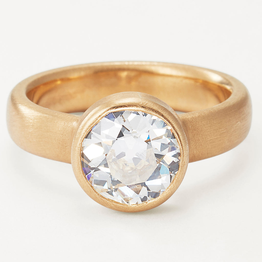 Repurposed Antique Diamond Engagement Ring, 2.34 carats – Brockton Gems
