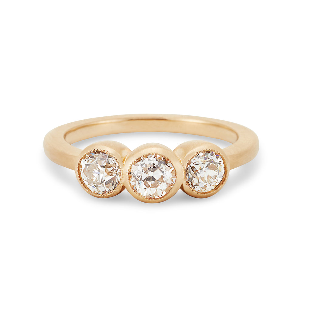 Trinity (Bezel Set Three Stone) – Brockton Gems